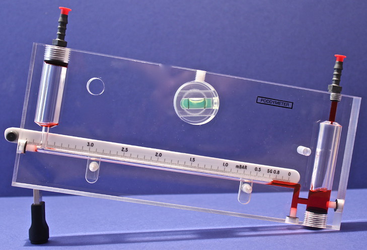 Precision Inclined Manometer - Draft Gauge for Low Precise Measurement